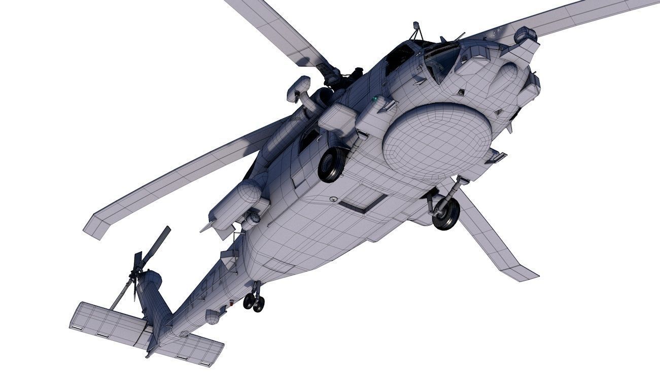 MH-60R Danish Seahawk Navy Helicopter 3D model | CGTrader