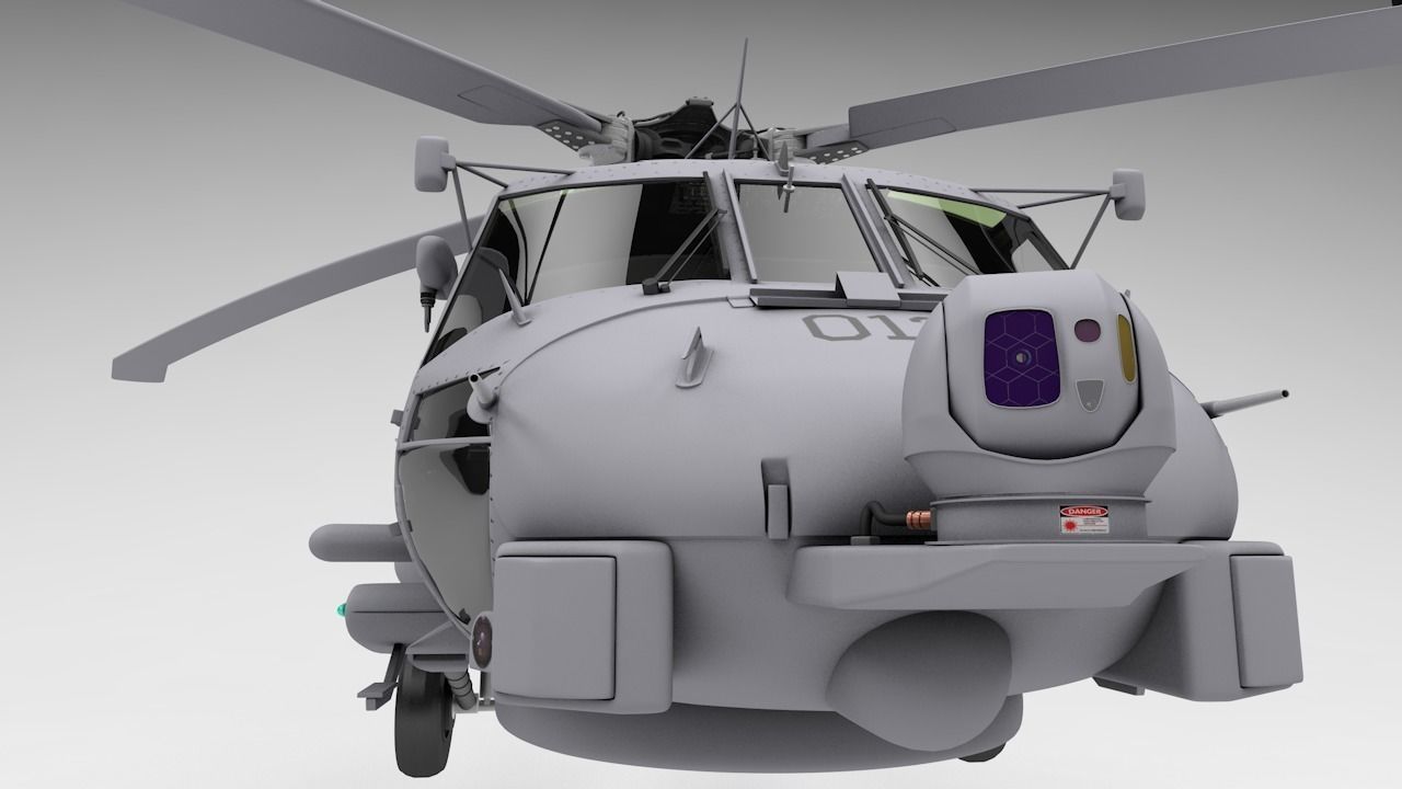 MH-60R Danish Seahawk Navy Helicopter 3D model | CGTrader