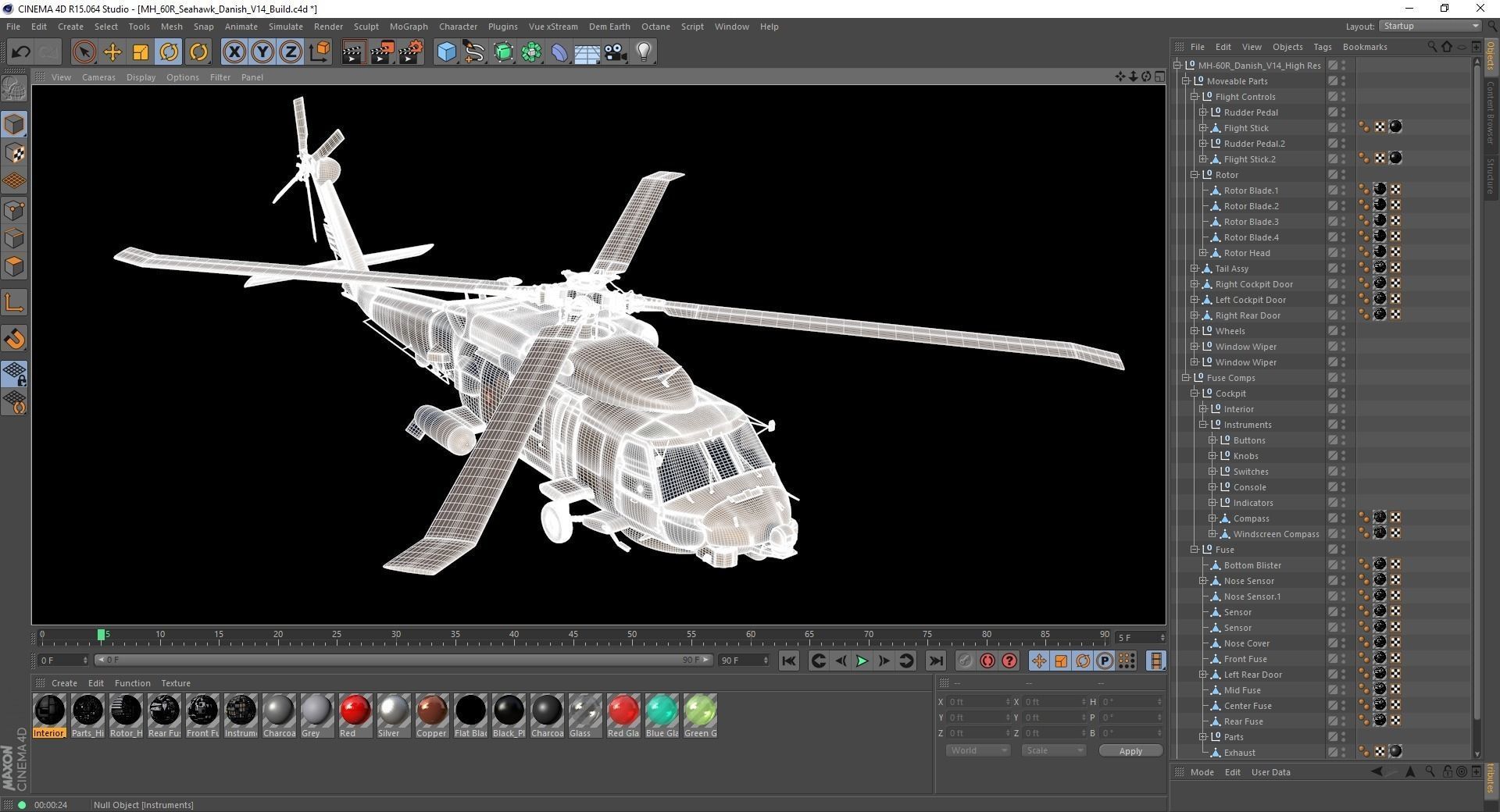 MH-60R Danish Seahawk Navy Helicopter 3D model | CGTrader