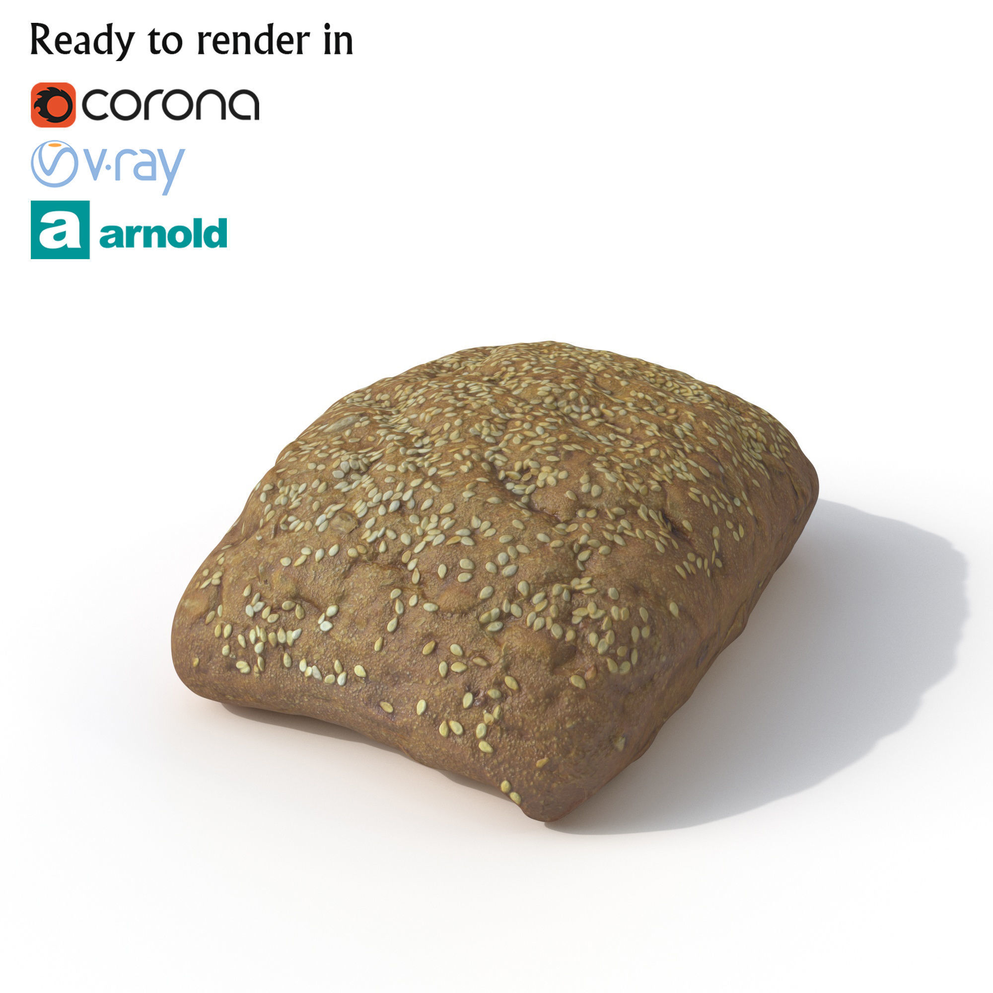 loaf 3D model bread | CGTrader