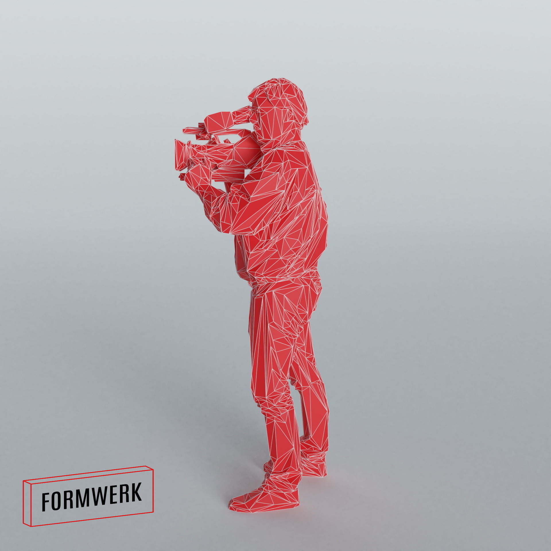 3D model Camera man 03 - Low Poly printable VR / AR / low-poly | CGTrader
