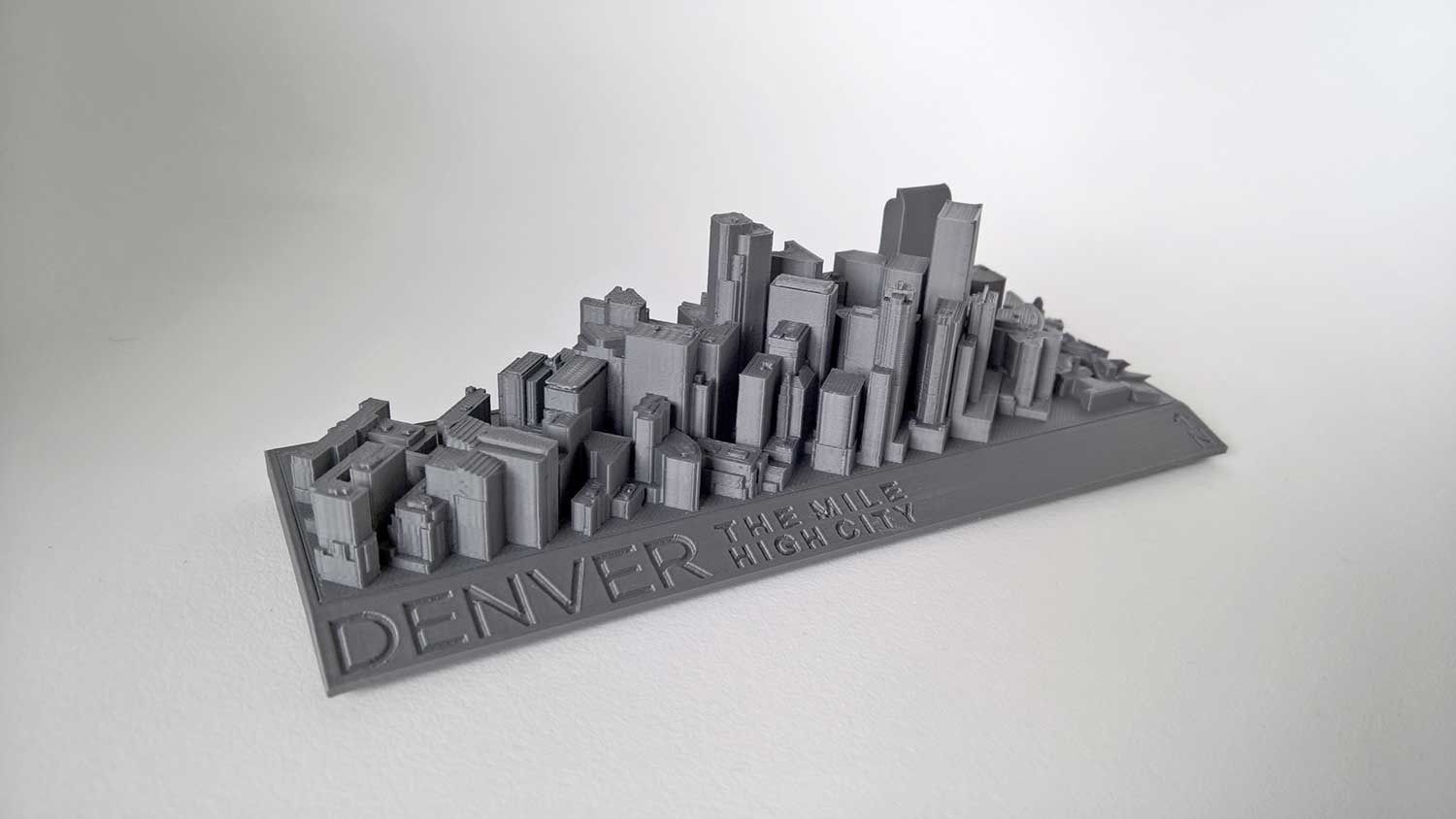 021a - Denver Cityscape - 3D model 3D printable | CGTrader