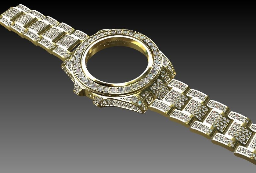 WATCH CROWNED DIAMONDS 3D PRINTABLE 3D model 3D printable | CGTrader