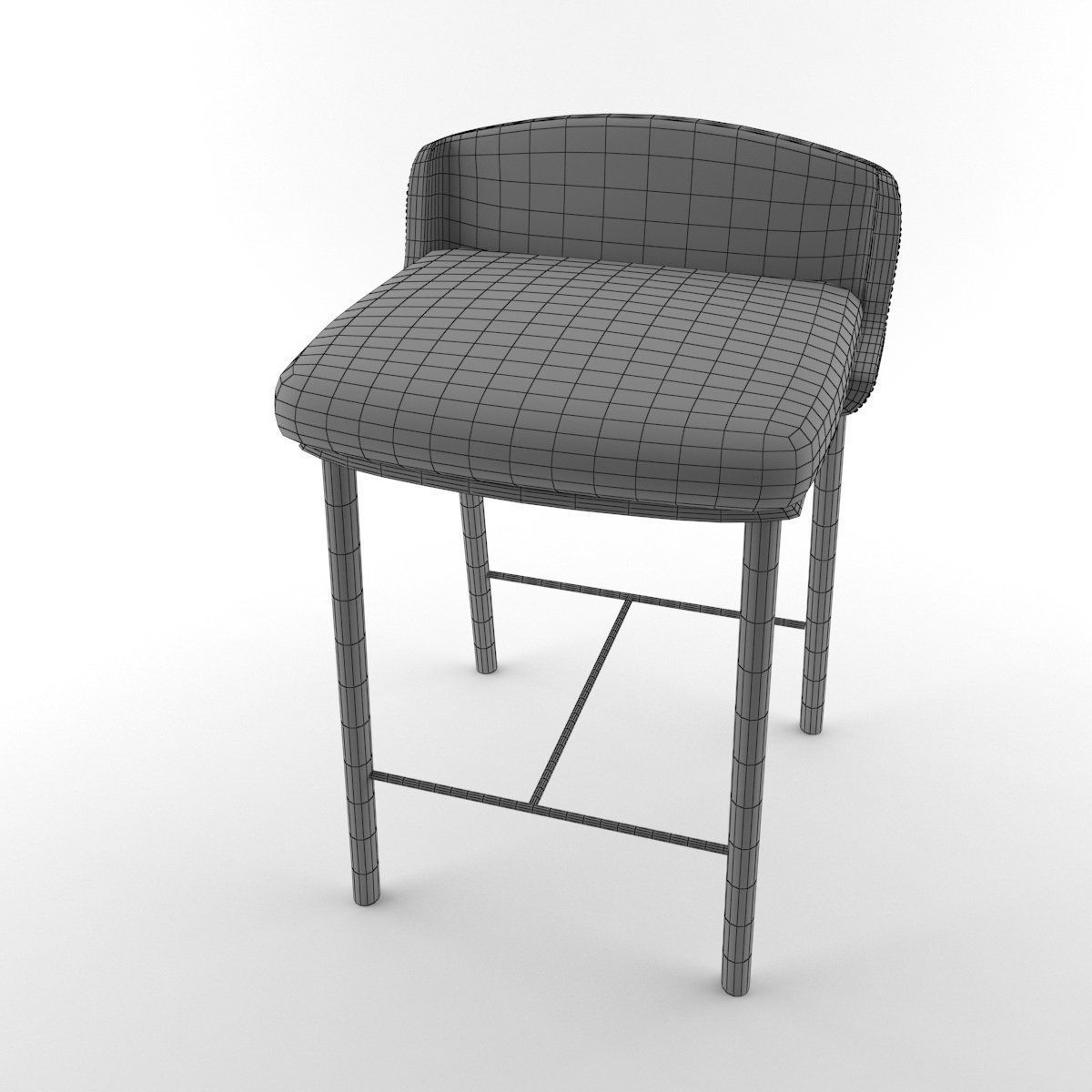 classic barstool 3D model | CGTrader