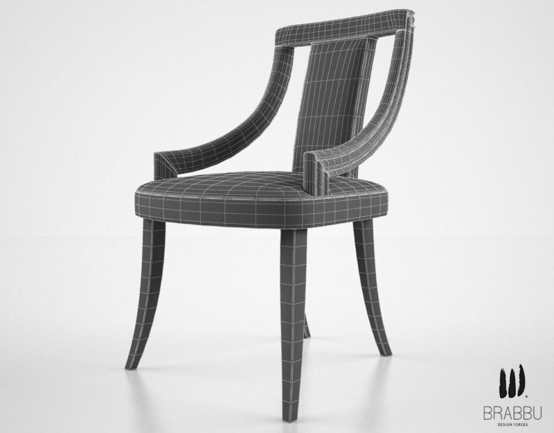 Brabbu Eanda dining chair 3D model | CGTrader