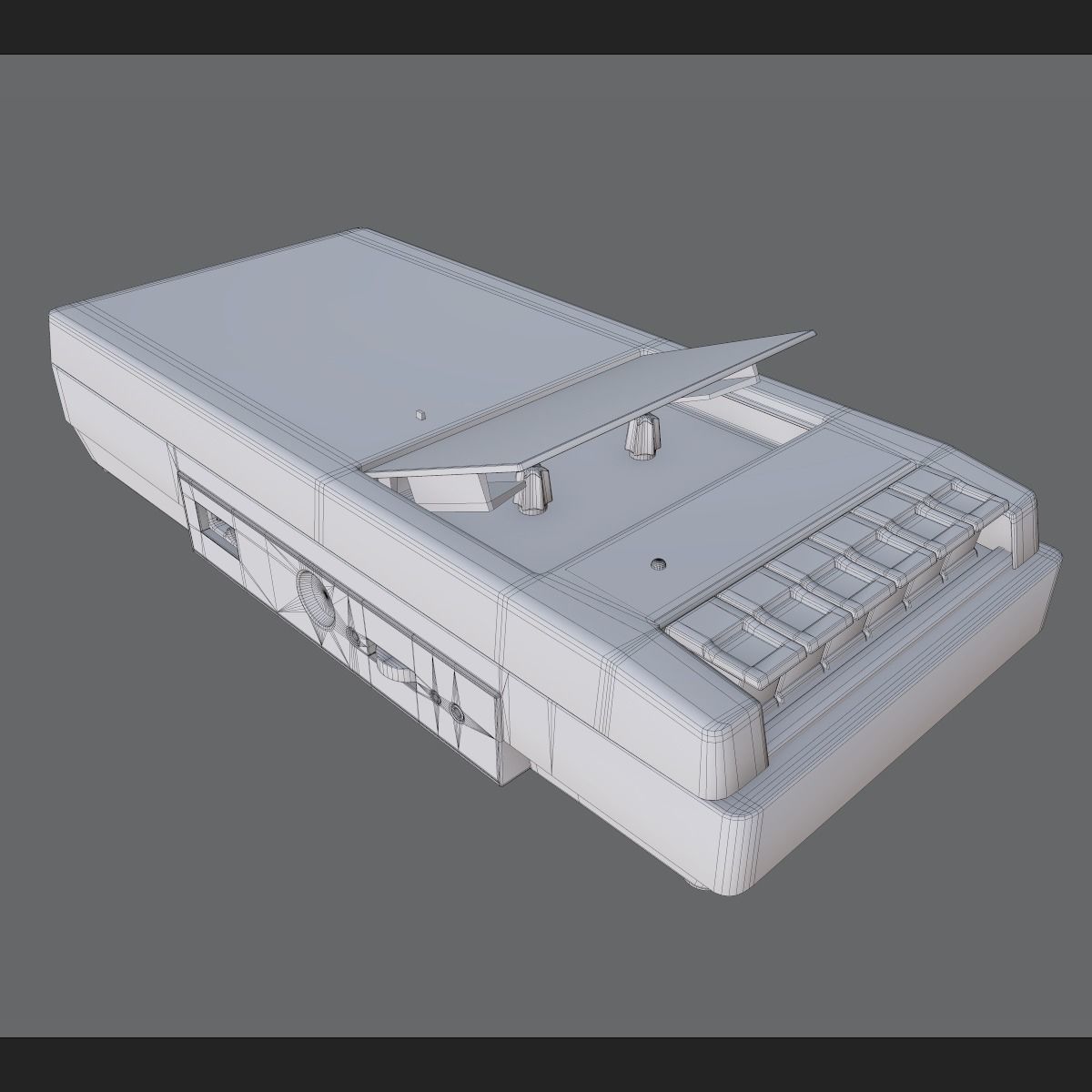 3D model Vintage Cassette Player VR / AR / low-poly | CGTrader