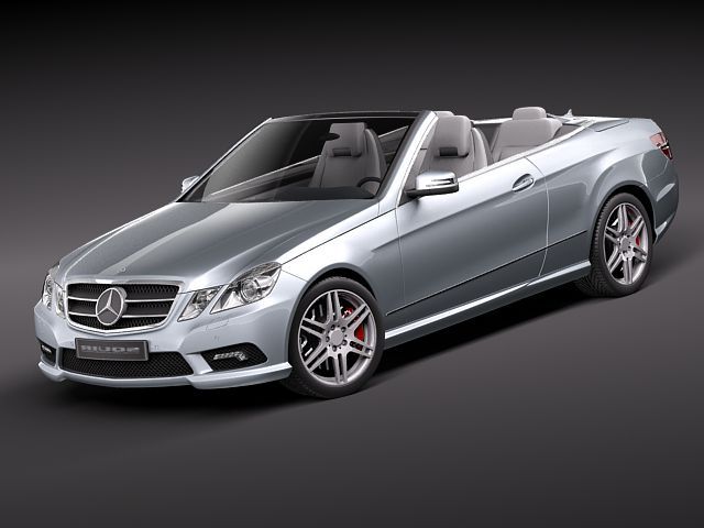 Mercedes E-class convertible 2011 3D model | CGTrader