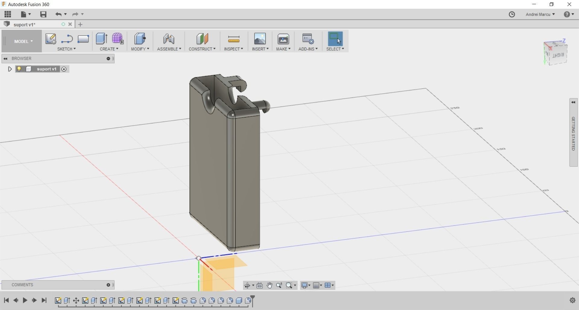 External Hdd holding support for laptop 3D model 3D printable | CGTrader