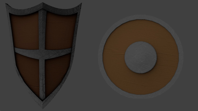 2x Detailed Shields free VR / AR / low-poly 3D model | CGTrader