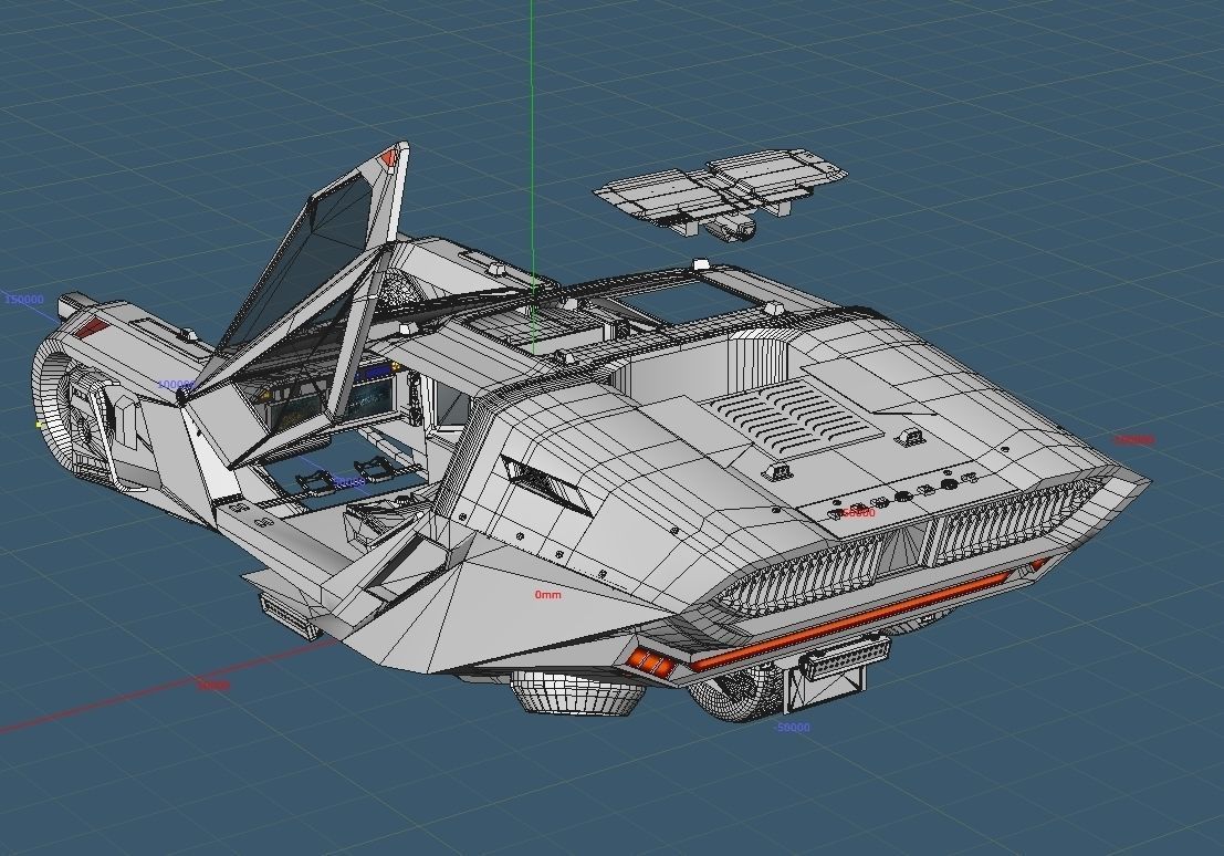 Blade-Runner 2049 Peugeot Police Spinner update 3D model | CGTrader