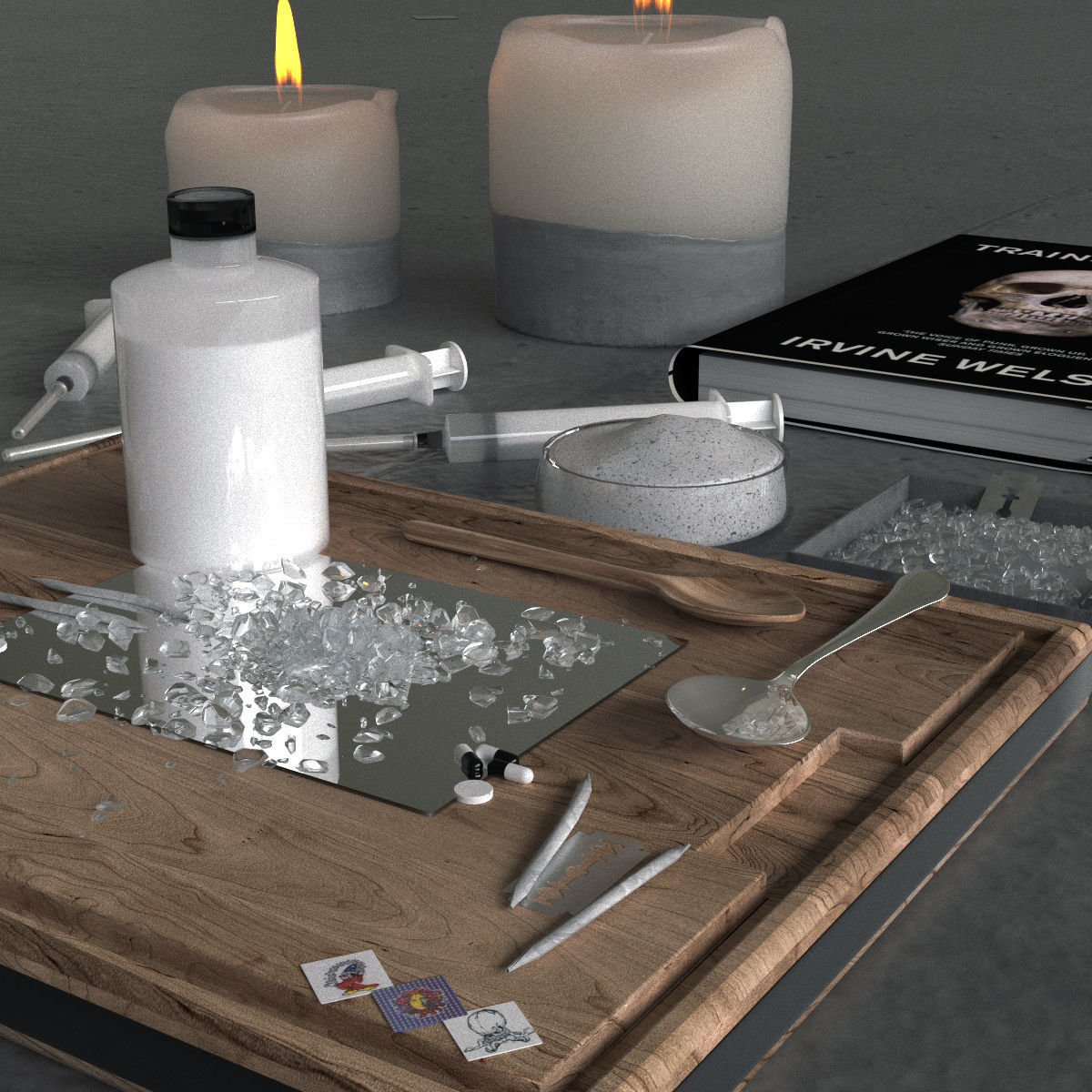 Medicines set and drugs 3D model | CGTrader