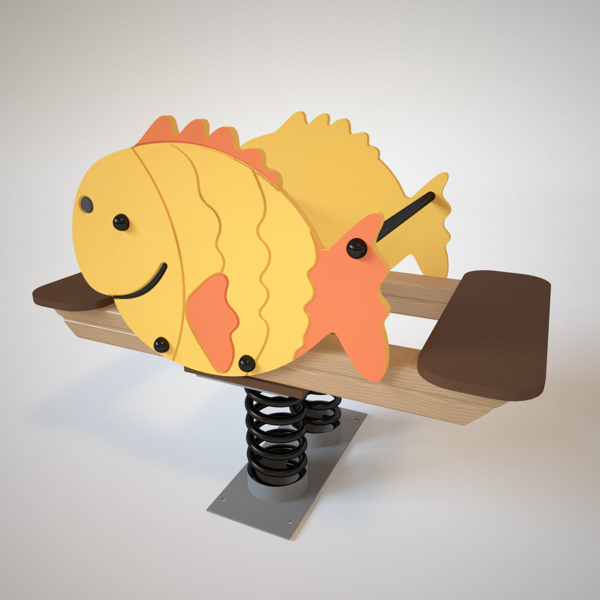 Playground Spring - Fish 3D model | CGTrader