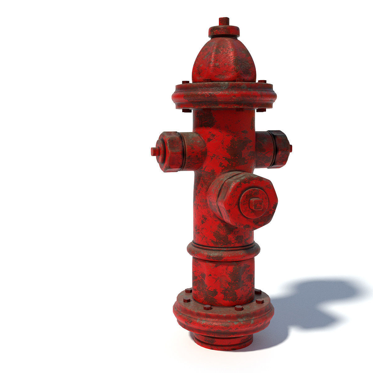 Weathered Fire Hydrant 3D model | CGTrader