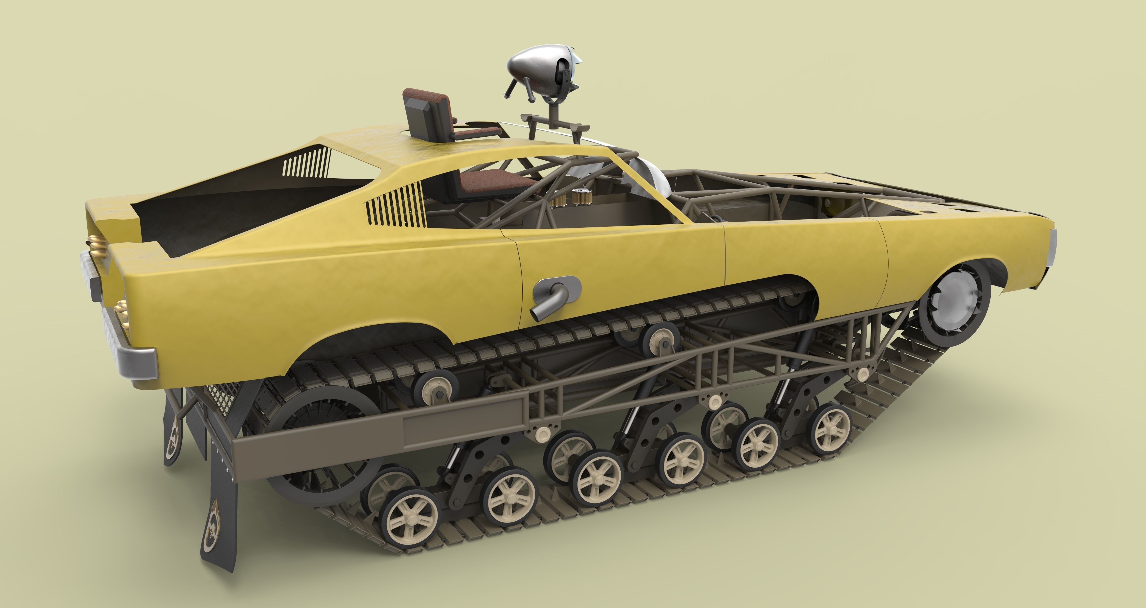 Peacemaker from movie Mad Max Fury road 3D model | CGTrader