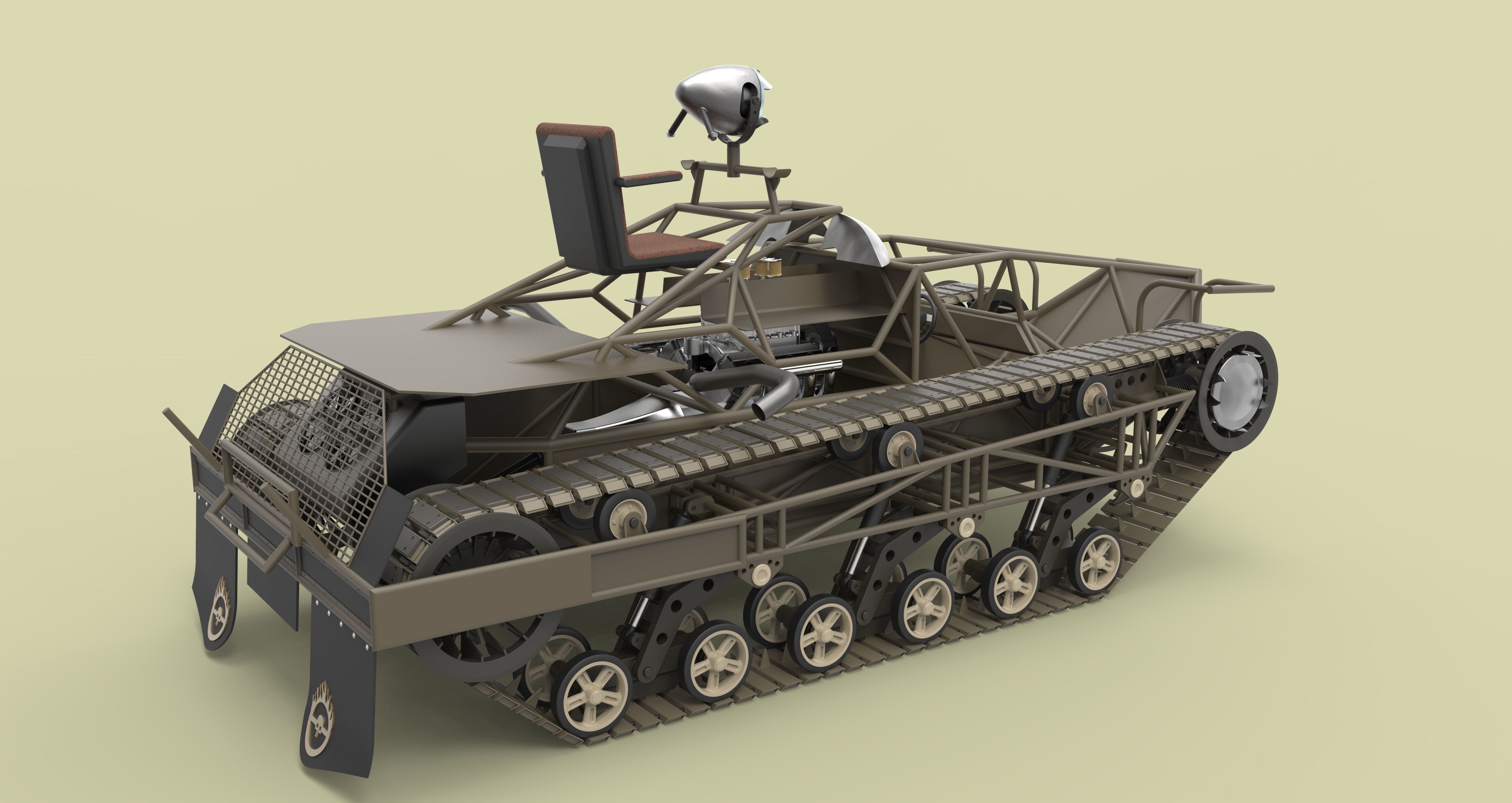 Peacemaker from movie Mad Max Fury road 3D model | CGTrader
