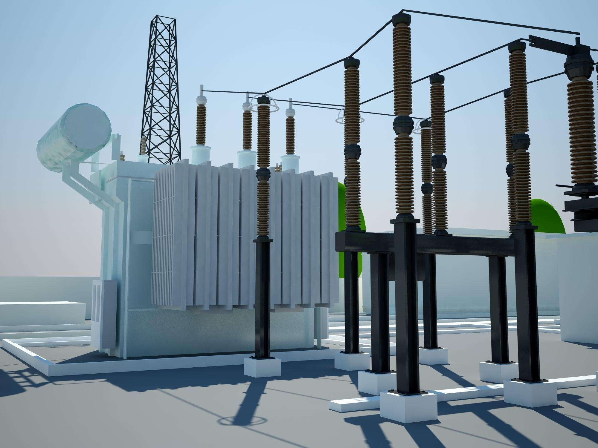 power station 3D model | CGTrader