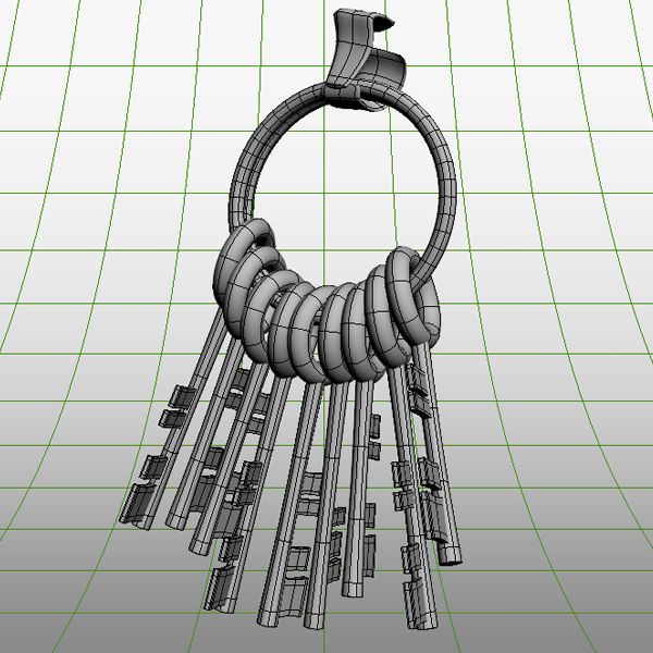Keys cartoon 3D model | CGTrader