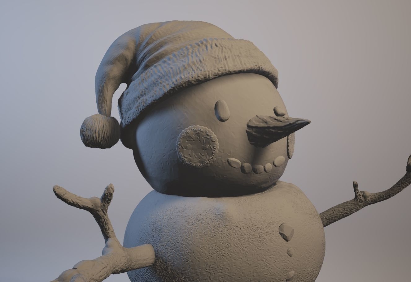 Snowman 3D model 3D printable | CGTrader