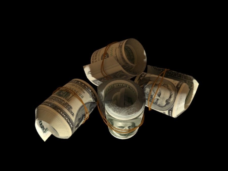3D model cash dollars VR / AR / low-poly | CGTrader