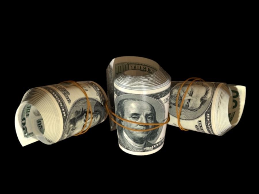 3D model cash dollars VR / AR / low-poly | CGTrader