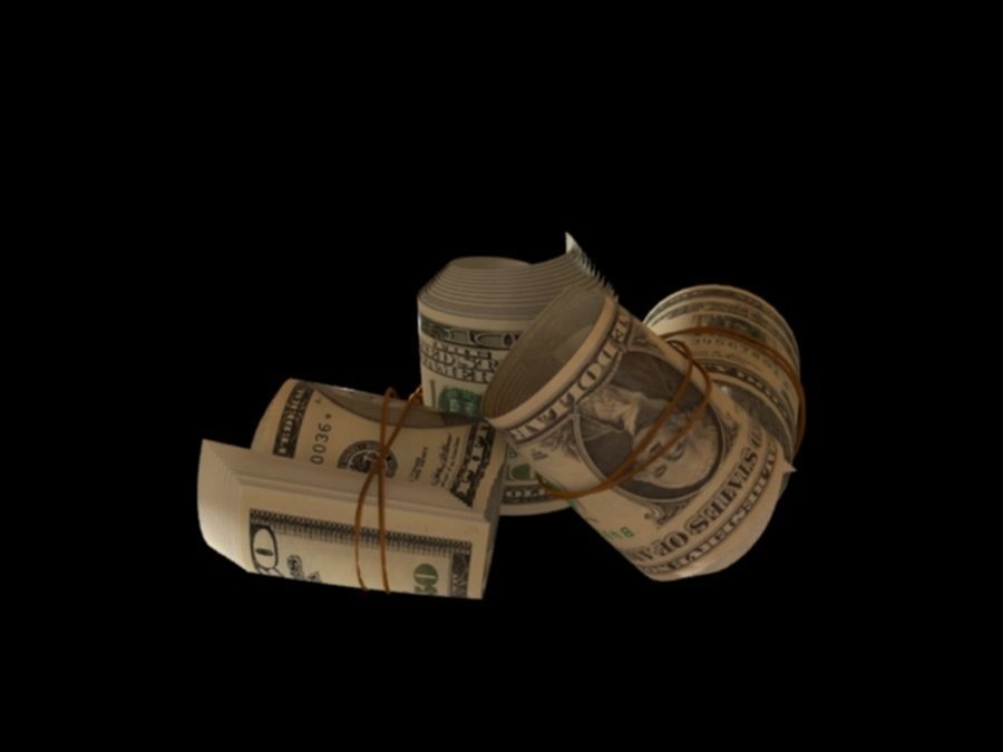 3D model cash dollars VR / AR / low-poly | CGTrader