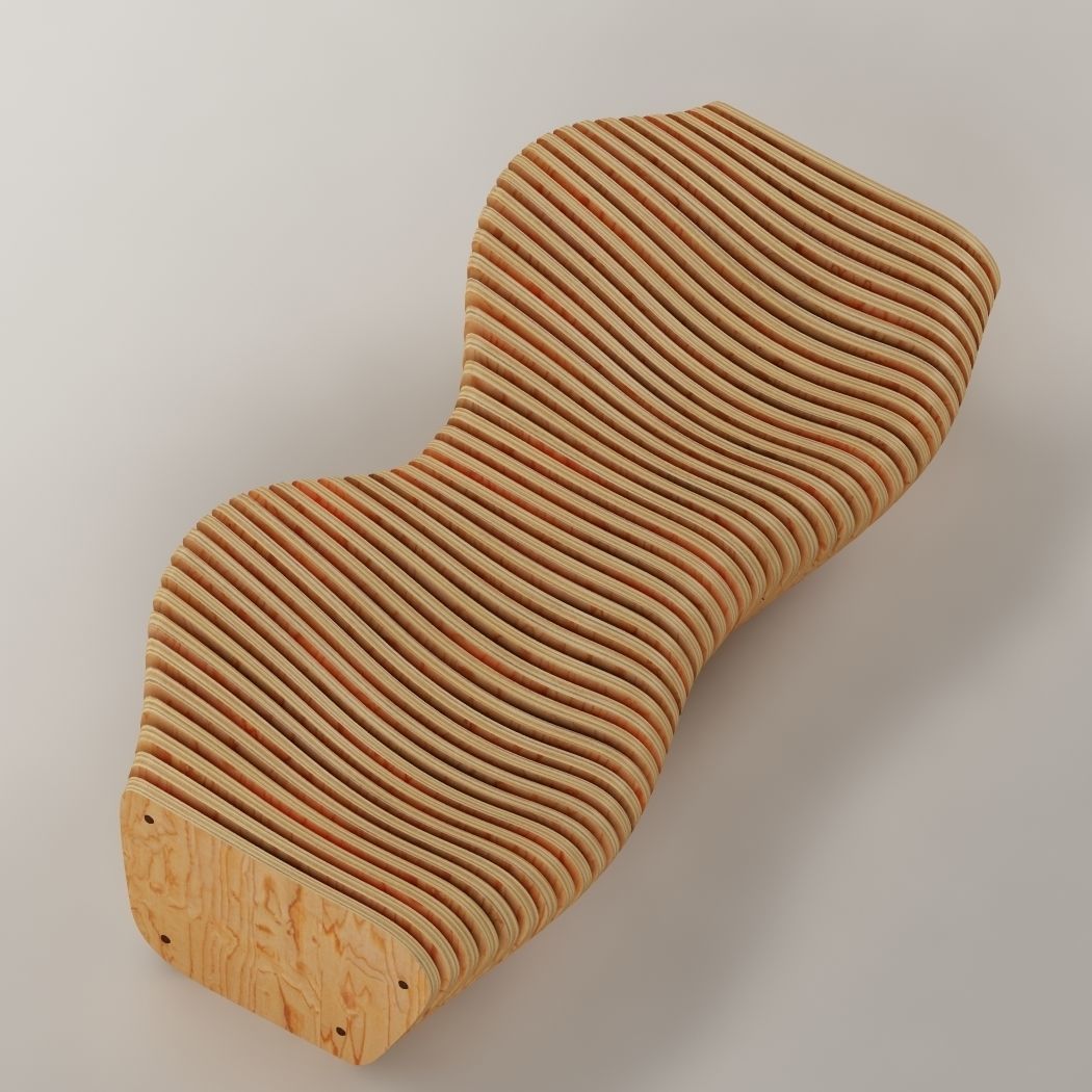 Parametric bench 02 3D model | CGTrader
