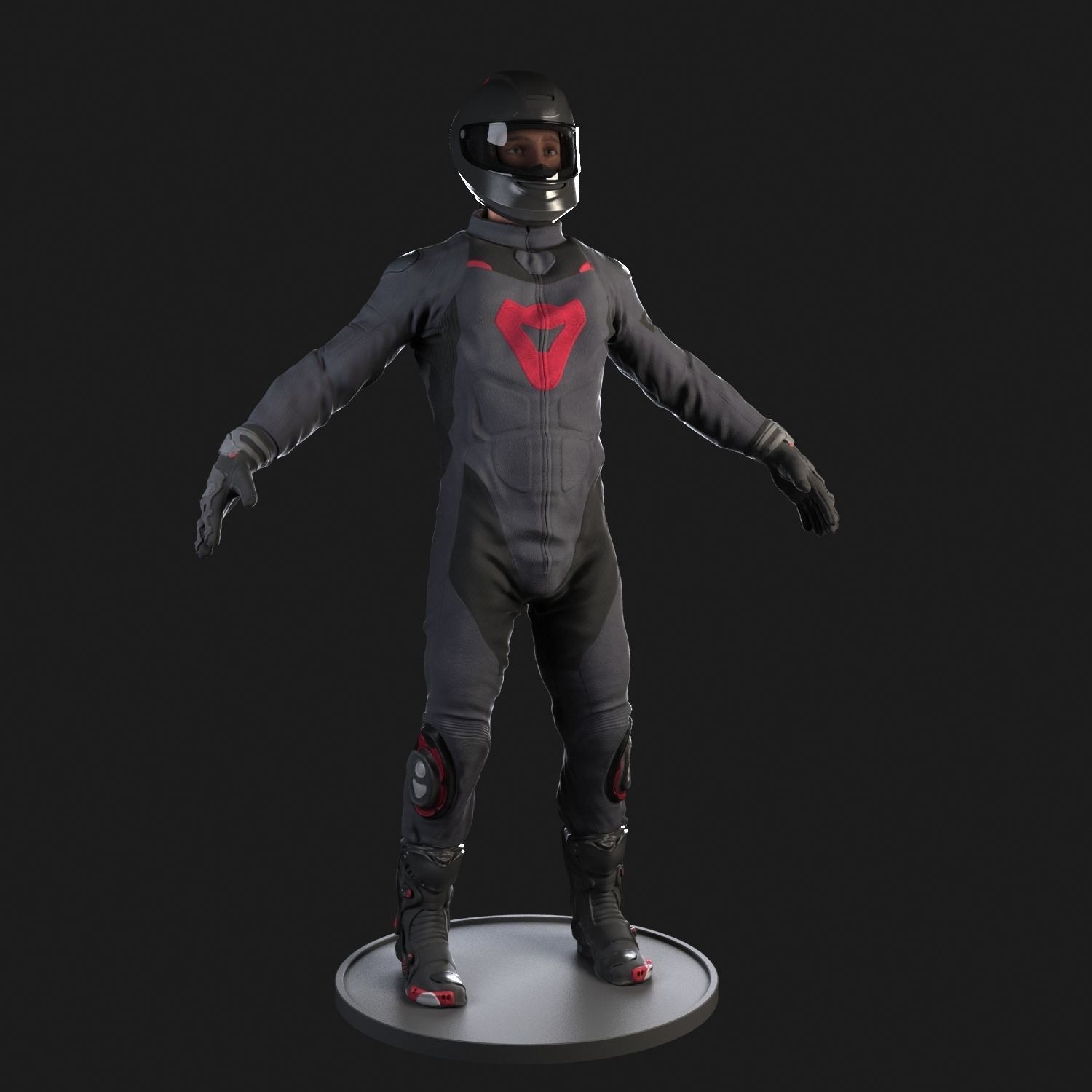 Biker Rigged 3D model rigged | CGTrader