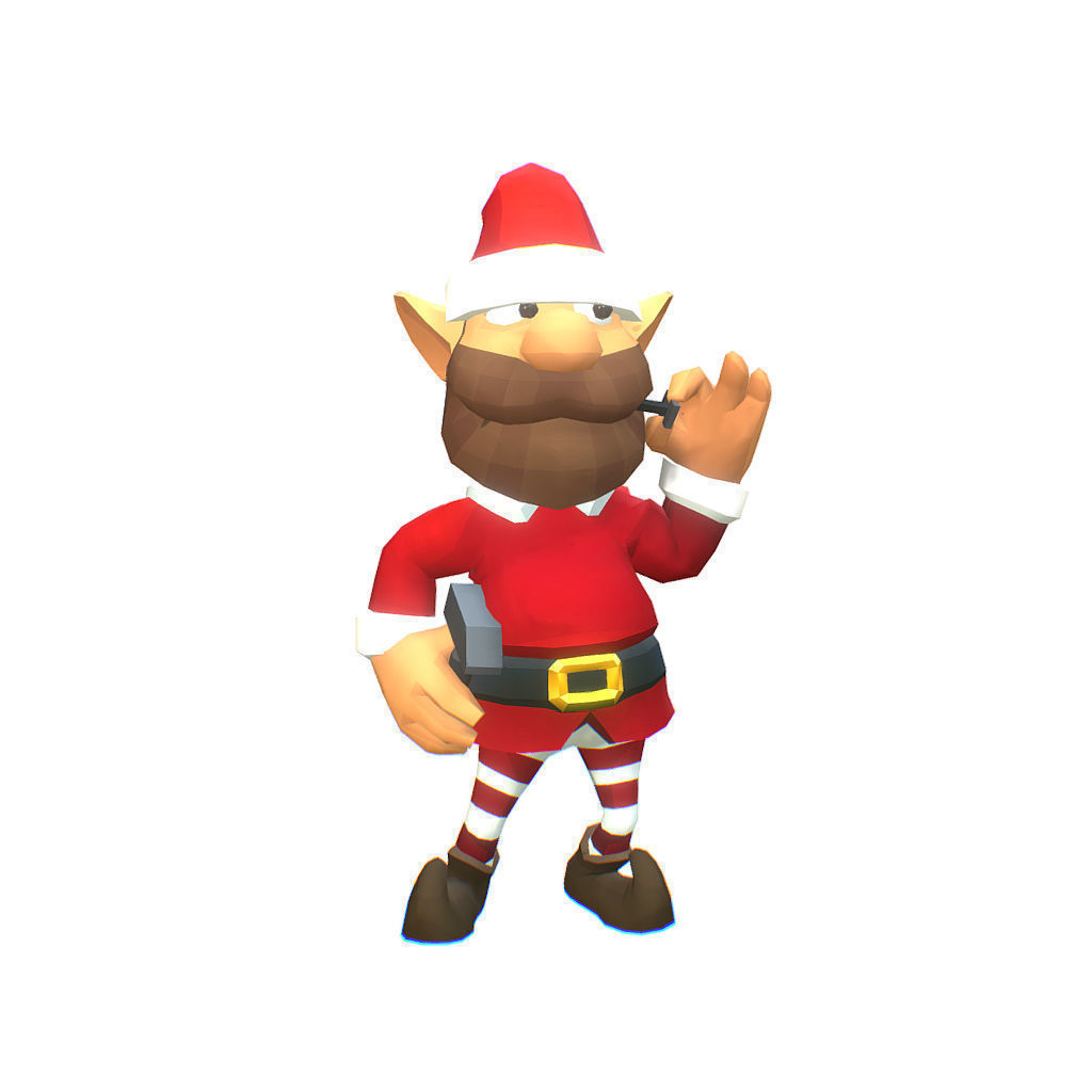 3D model Santas Elves - Toon Series VR / AR / low-poly rigged | CGTrader