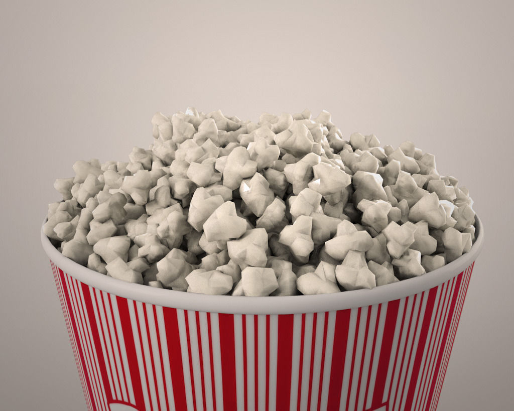 3D model Popcorn bowl VR / AR / low-poly | CGTrader