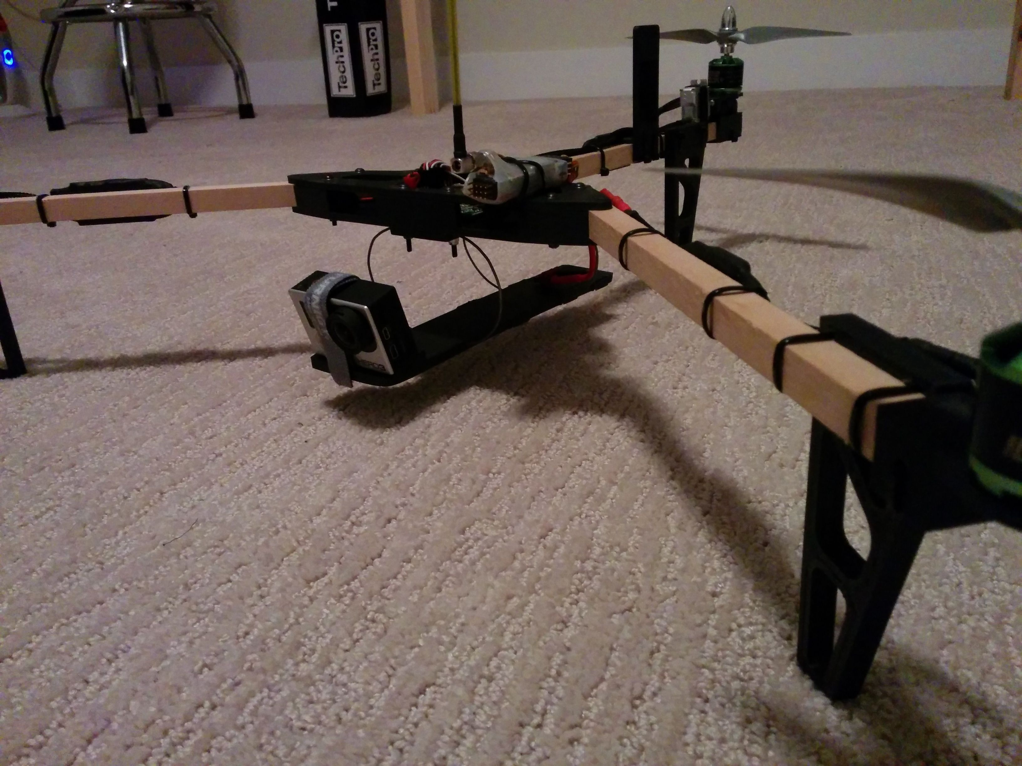 Printed Flight - Triple Tricopter 3D Model 3D printable STL | CGTrader.com