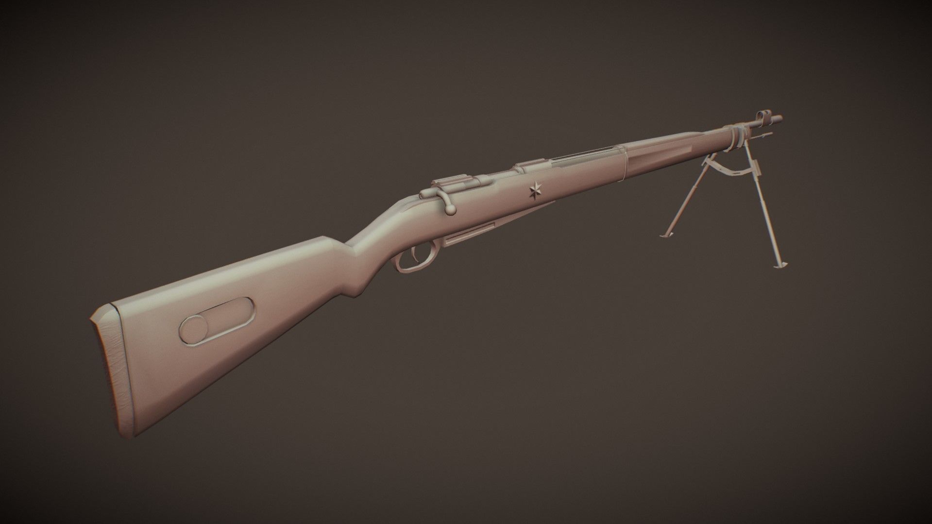 Gewehr wooden rifle 3D model | CGTrader
