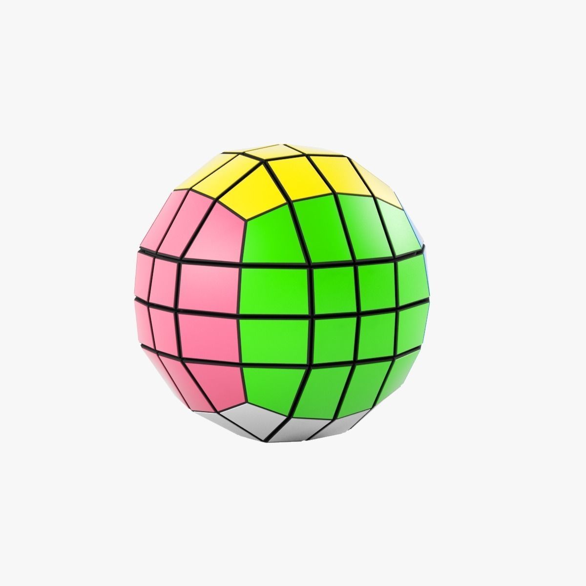 Rubiks cube 4x4x4 ball 3D model | CGTrader