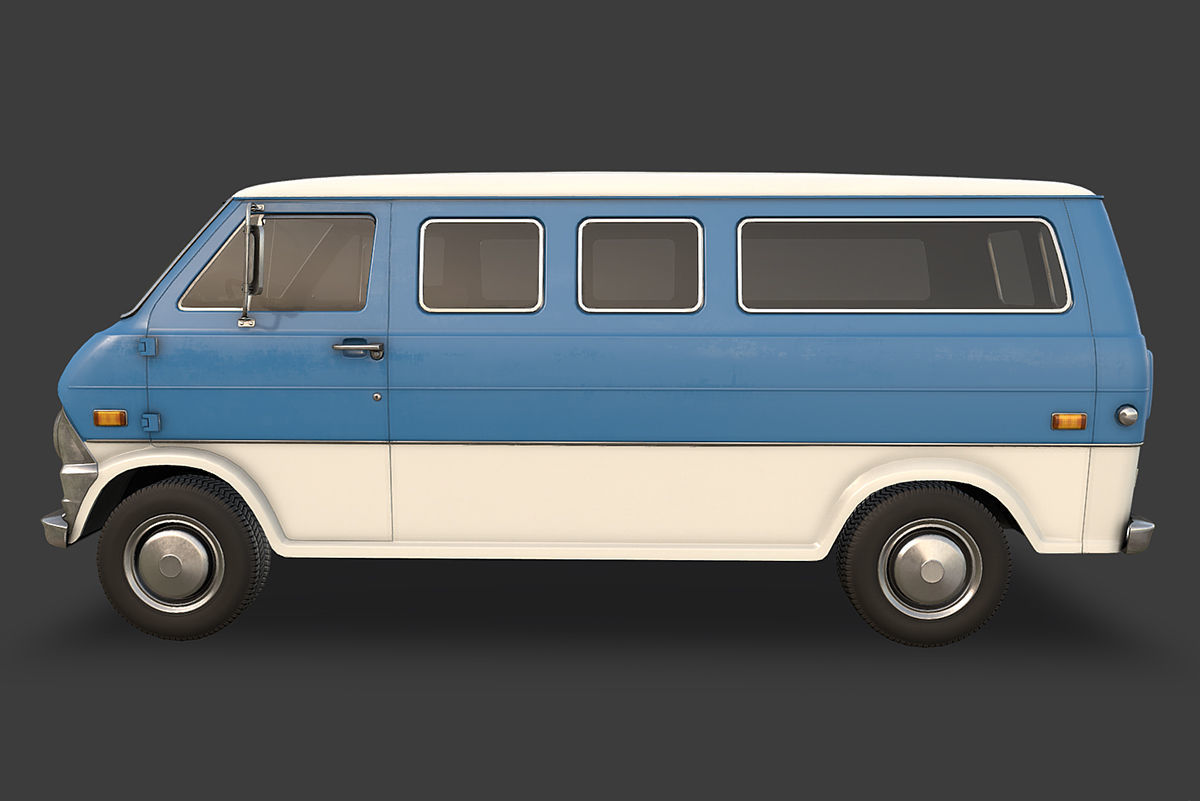 3D model Retro Van VR / AR / low-poly | CGTrader