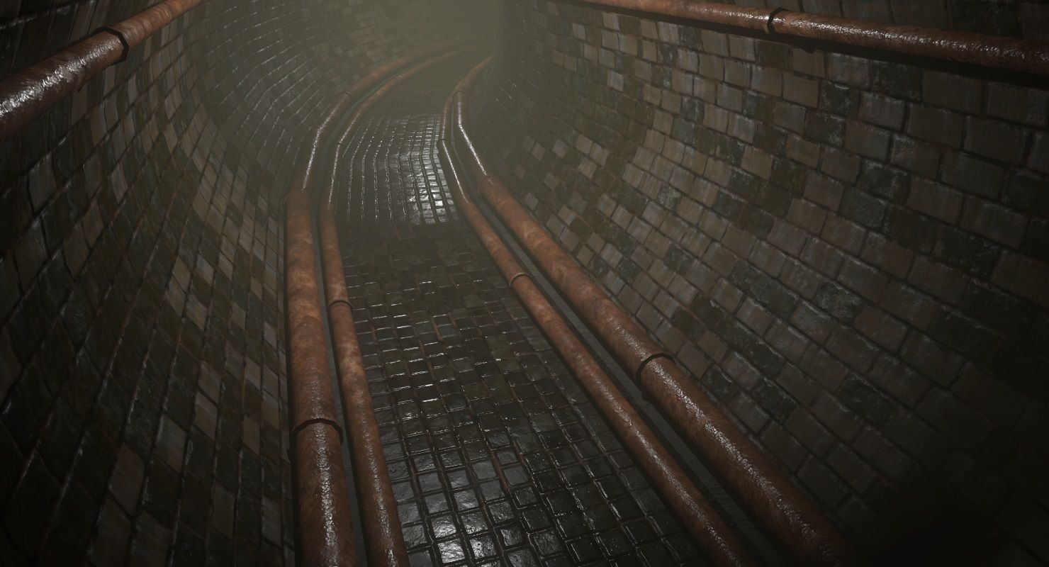 3D model Modular Sewer Tunnels PBR VR / AR / low-poly | CGTrader
