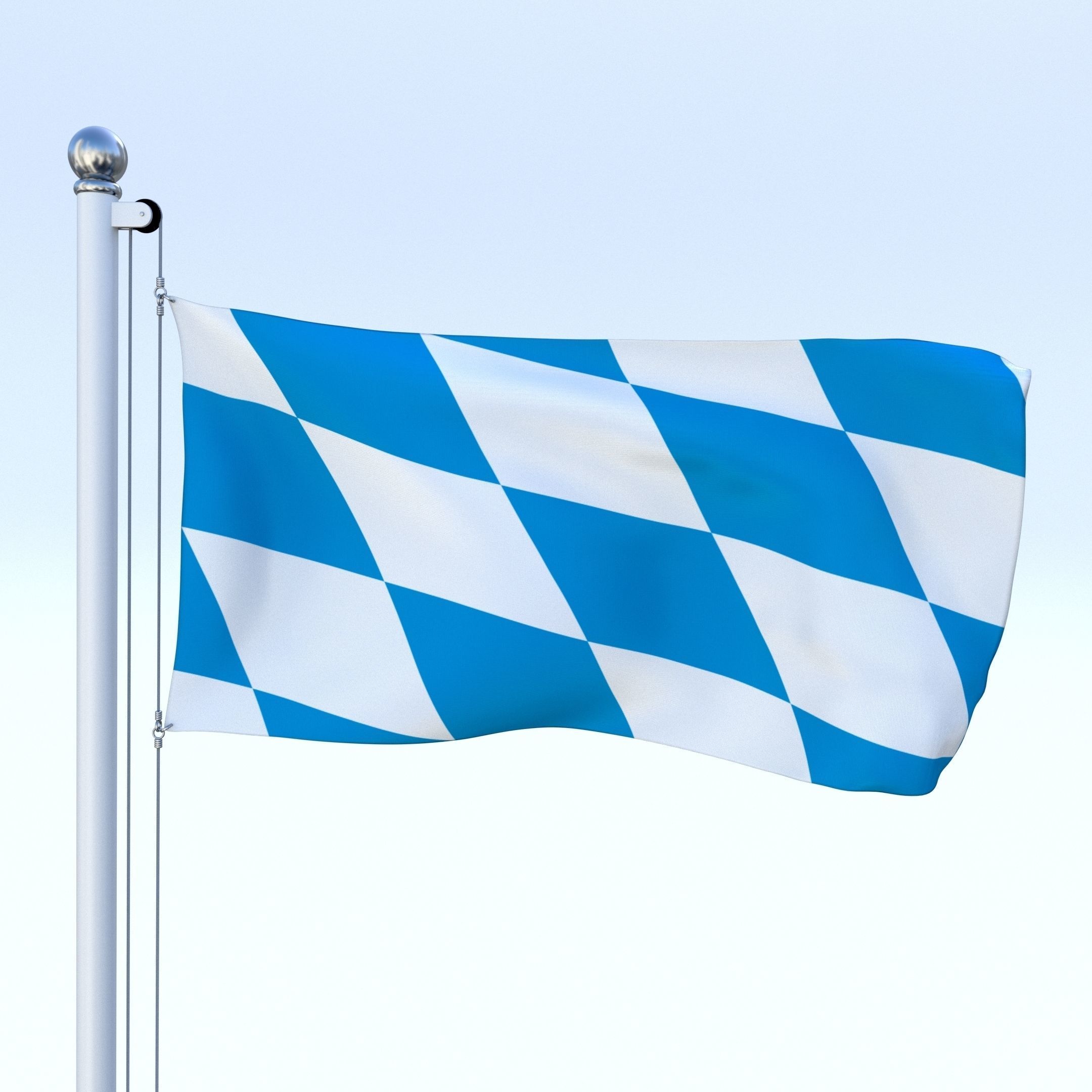 Animated German Flag Pack 3D model | CGTrader