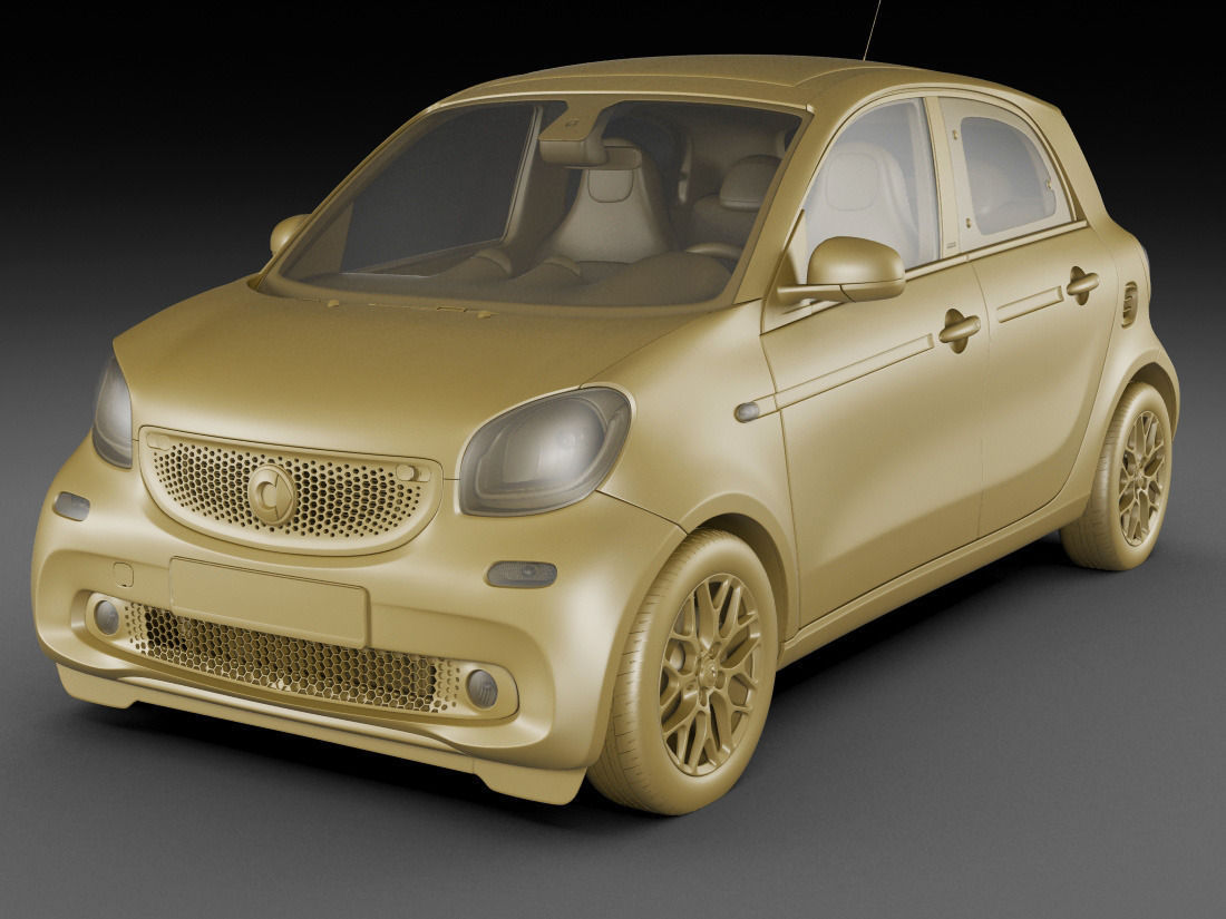 Smart Forfour 2015 3D model | CGTrader