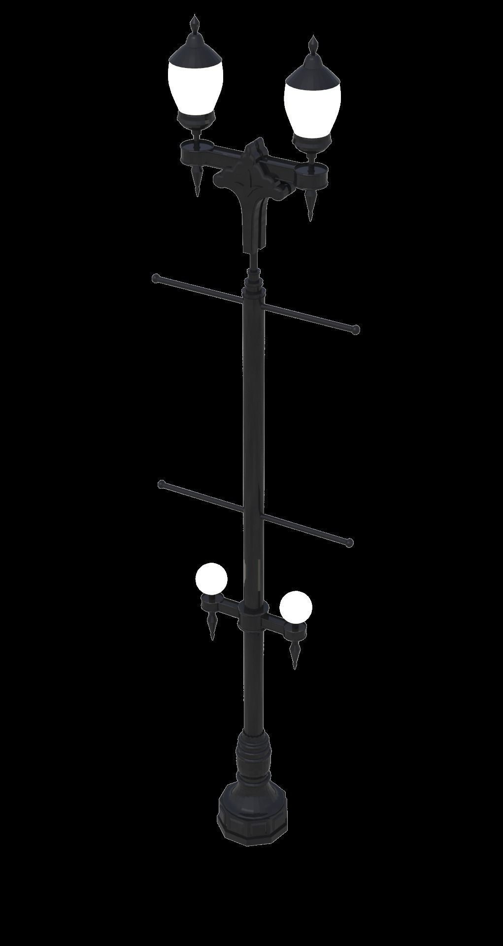 3D model Ornate street light fixture urban design lighting for street ...