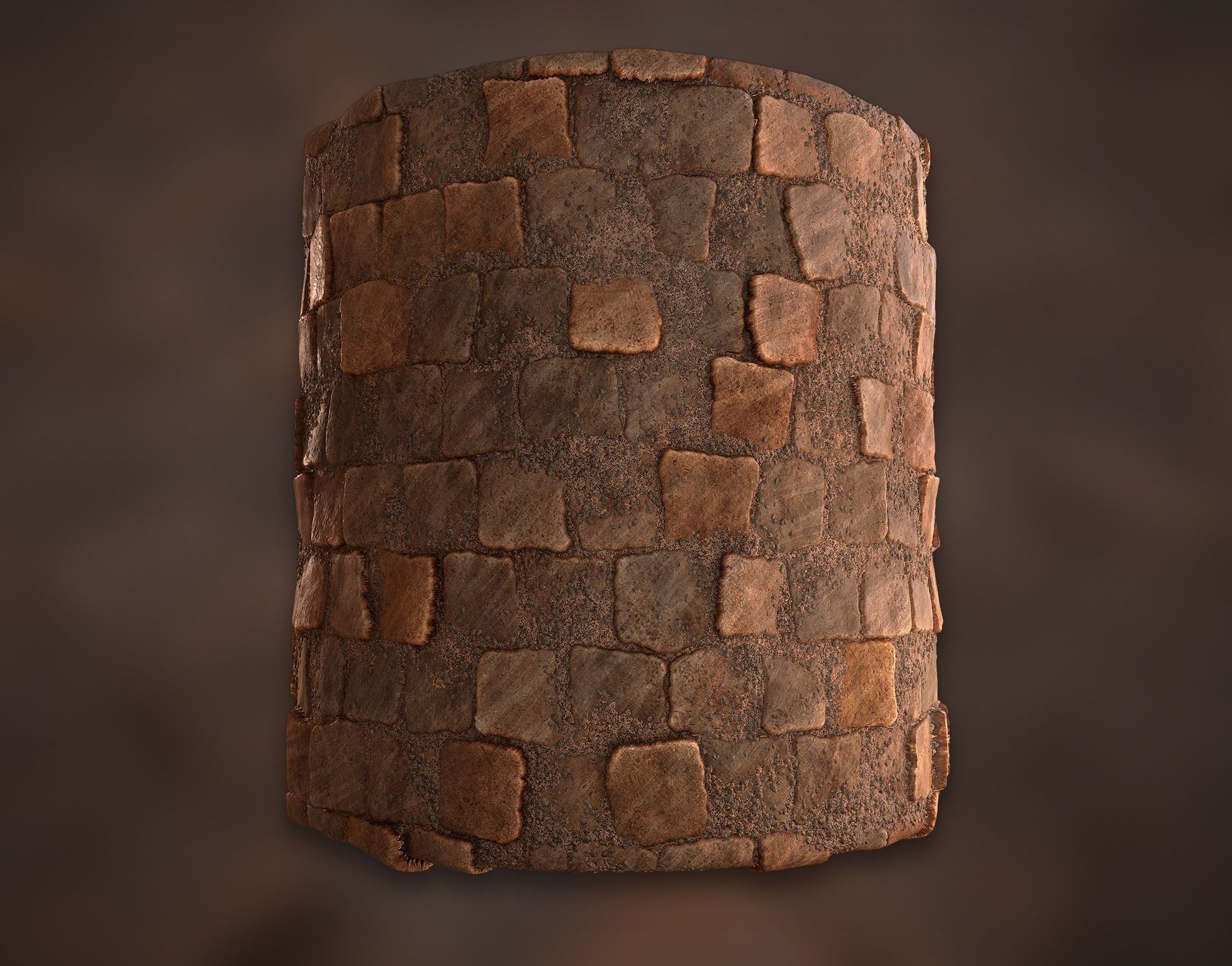 Procedural PBR Cobblestone Texture free VR / AR / low-poly Texture ...
