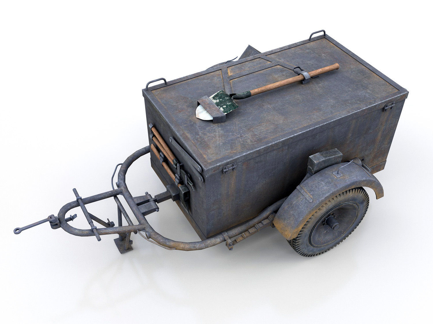 SD AH 51 - Trailer 3D model | CGTrader