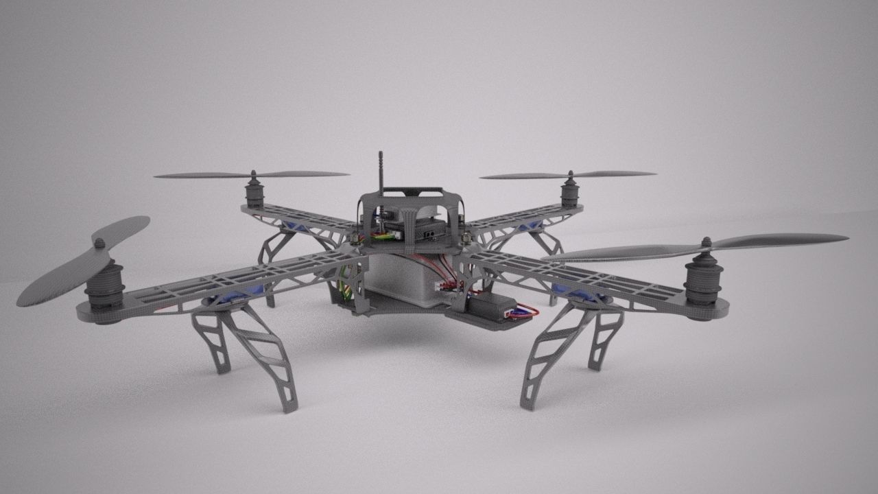 Quadcopter Drone 3D model | CGTrader
