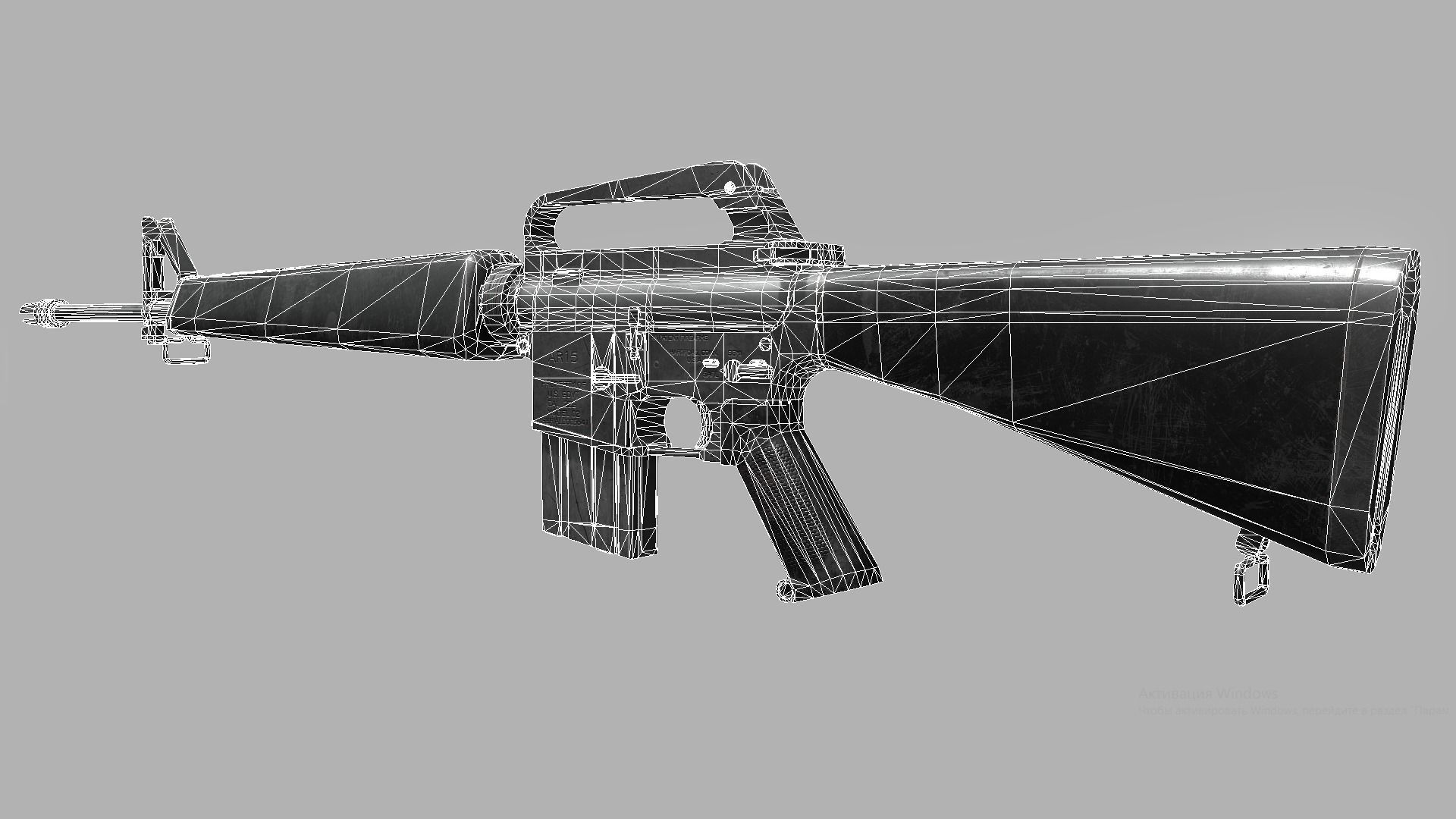 3D model Colt ArmaLite AR-15 model 602 PBR Game-Ready VR / AR / low ...