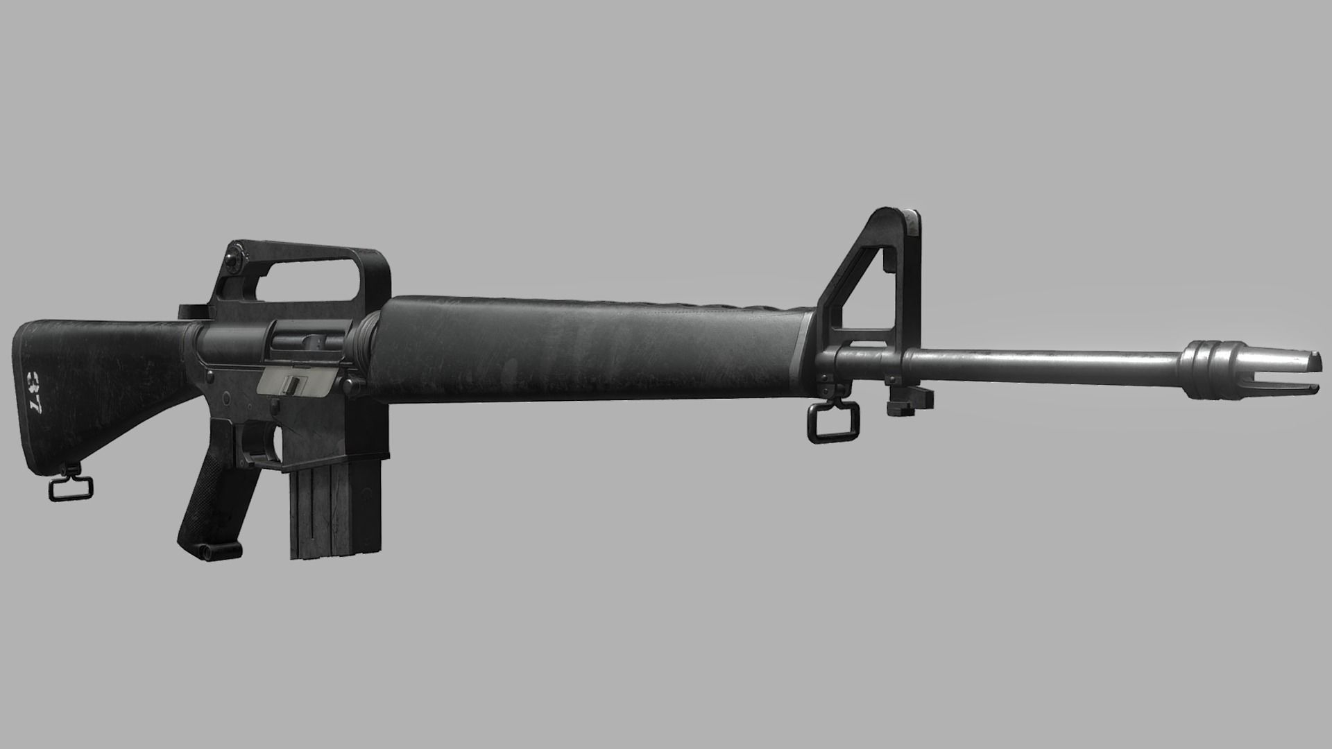 3D model Colt ArmaLite AR-15 model 602 PBR Game-Ready VR / AR / low ...