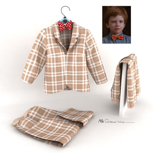Childrens costume boy 3D model | CGTrader