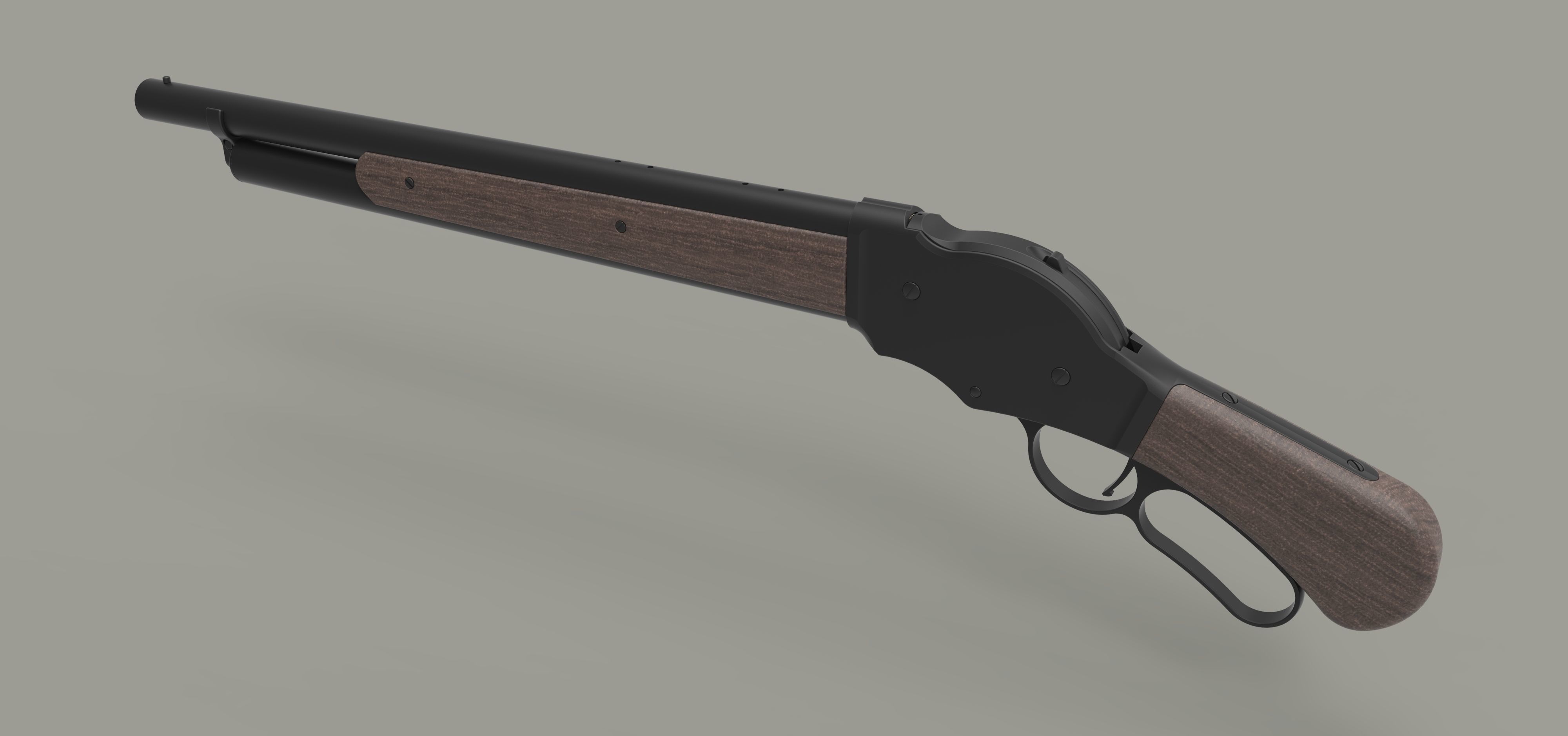 Winchester shotgun model 1887 3D model | CGTrader