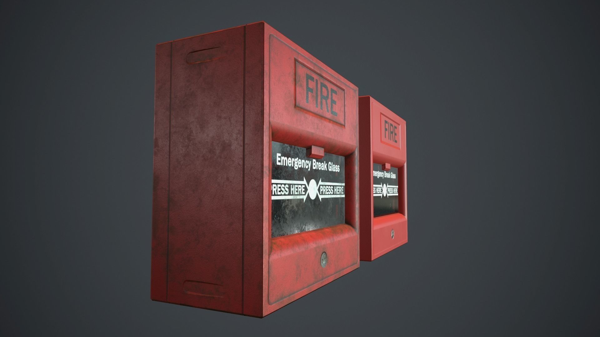 3D model Fire Alarm Button PBR Game Ready VR / AR / low-poly | CGTrader