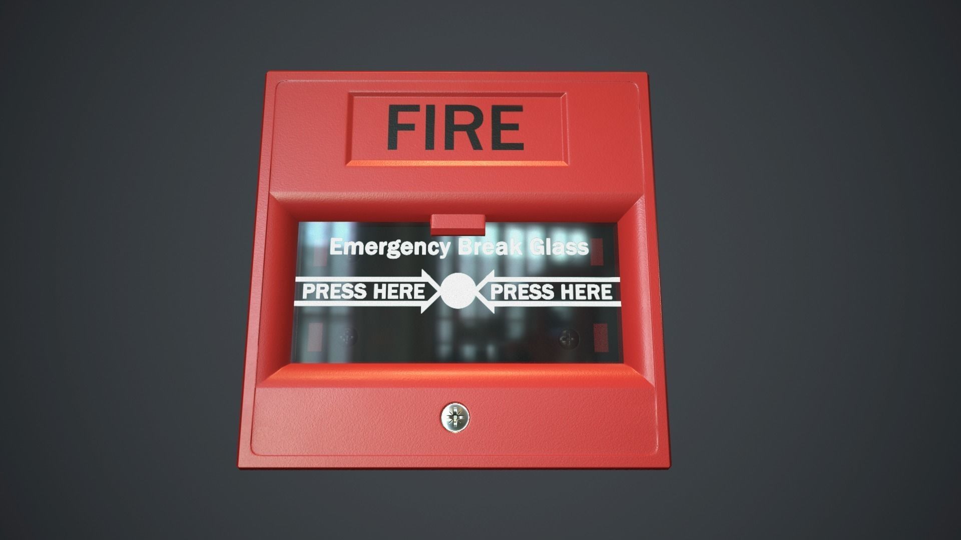 3D model Fire Alarm Button PBR Game Ready VR / AR / low-poly | CGTrader