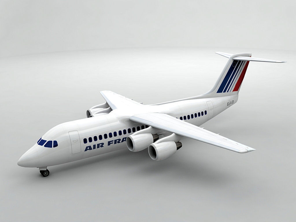 Avro RJ-100 - Air France 3D model | CGTrader