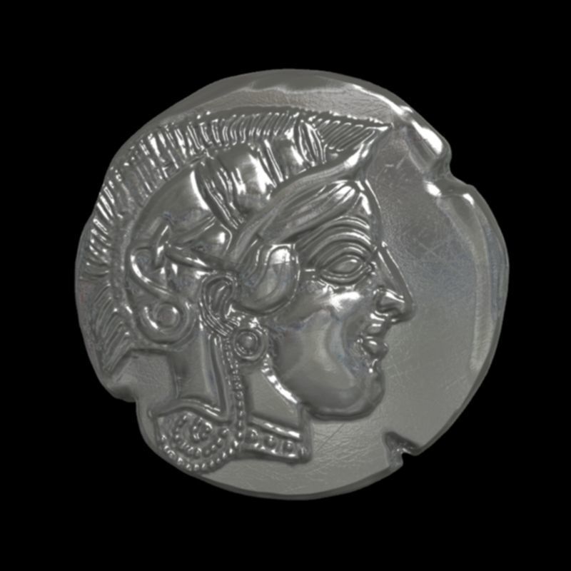 Athena coin 3D model 3D printable | CGTrader