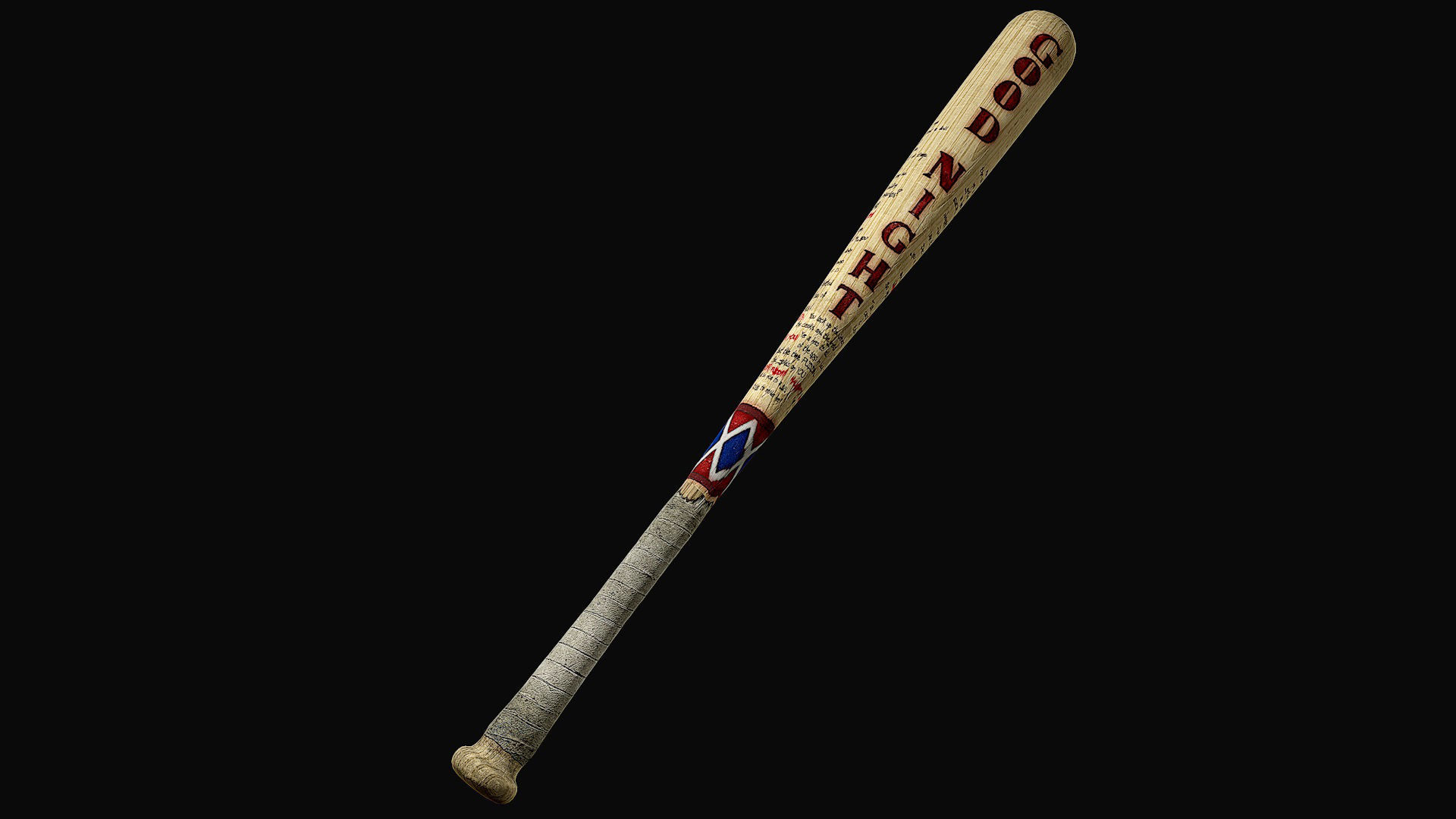 Bat Fancy Dress 3D Model Harley Quinns Good Night Baseball Bat VR / AR ...