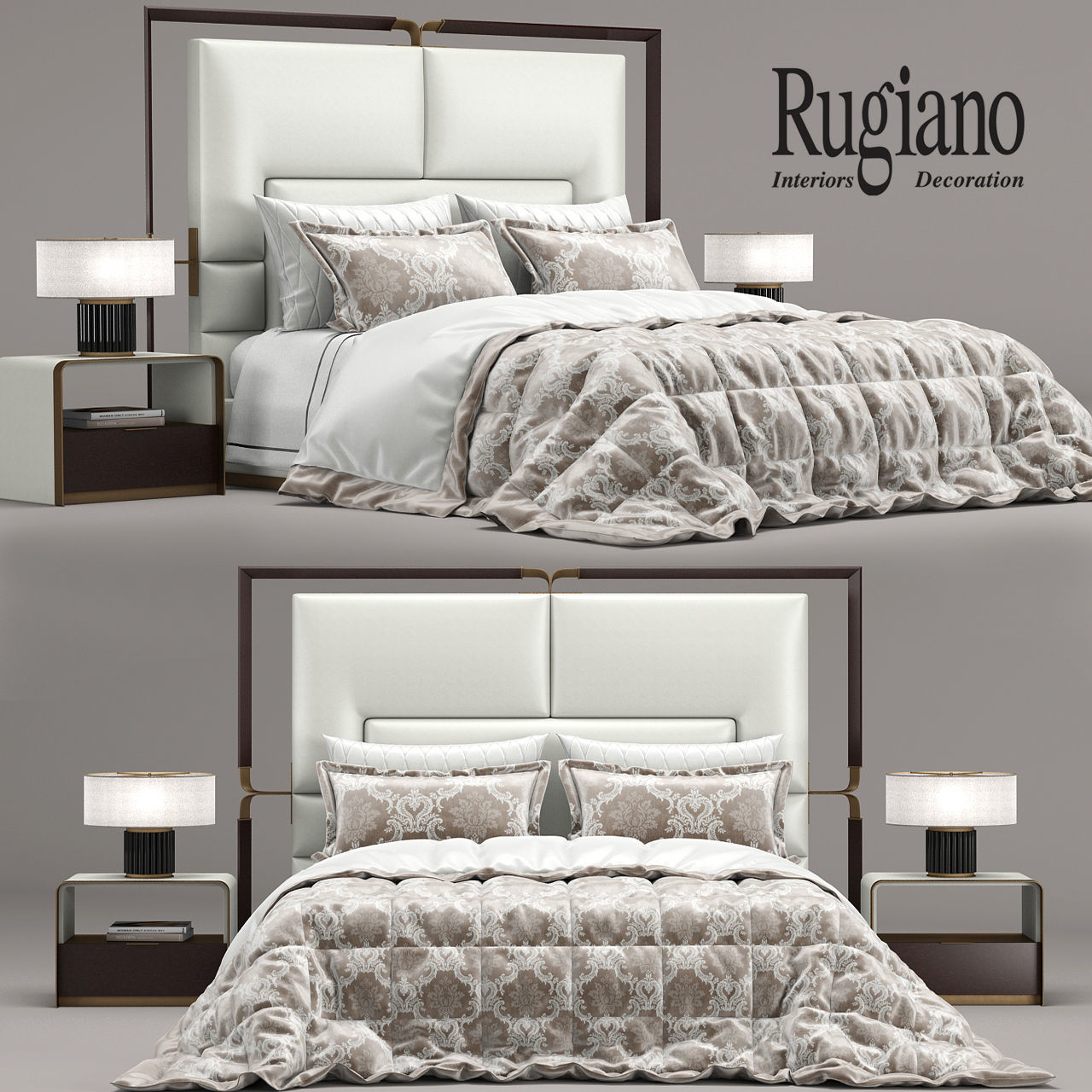 Rugiano Grace bed 3D model | CGTrader